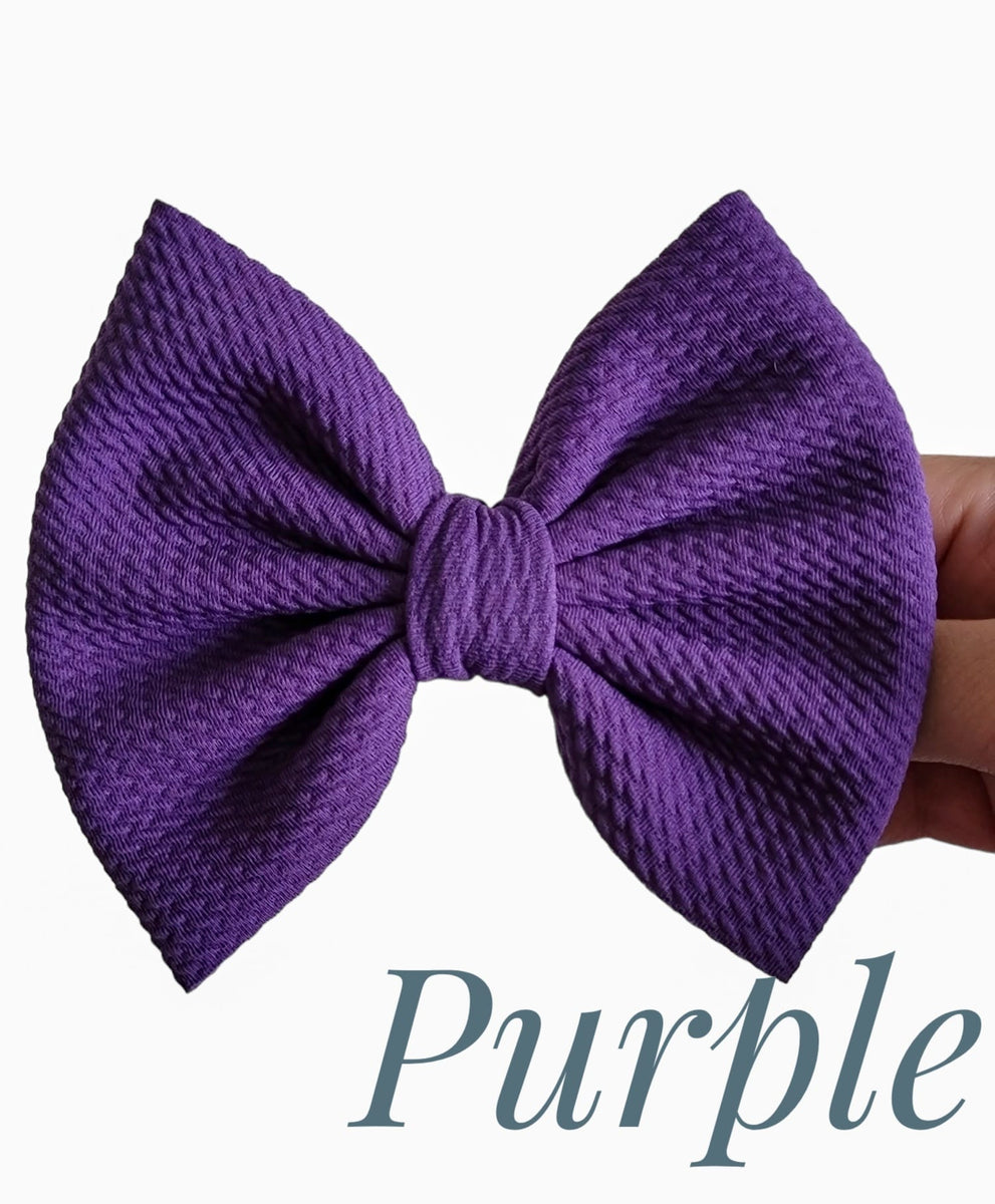 Savannah Bow-Purple Wholesale – Dainty Delights Creations