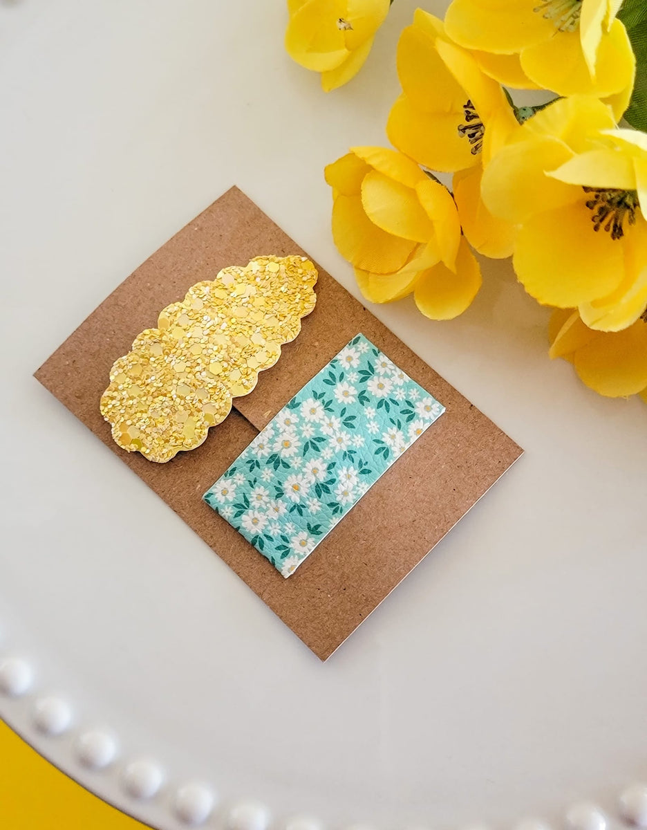 Snap Clip Mix Set-Farmhouse Daisies Wholesale – Dainty Delights Creations